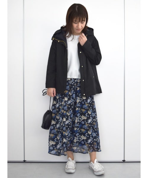 洗えるアウター/トレンド】ステンカラーフェイクレザーブルゾン | MK